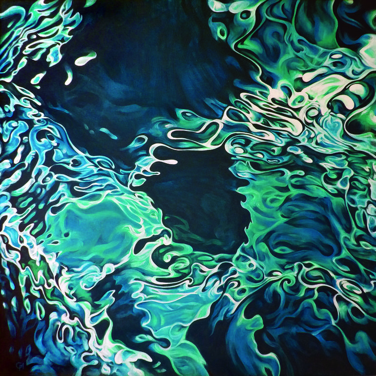 Cenote 10 Painting by Gary Holling | Saatchi Art