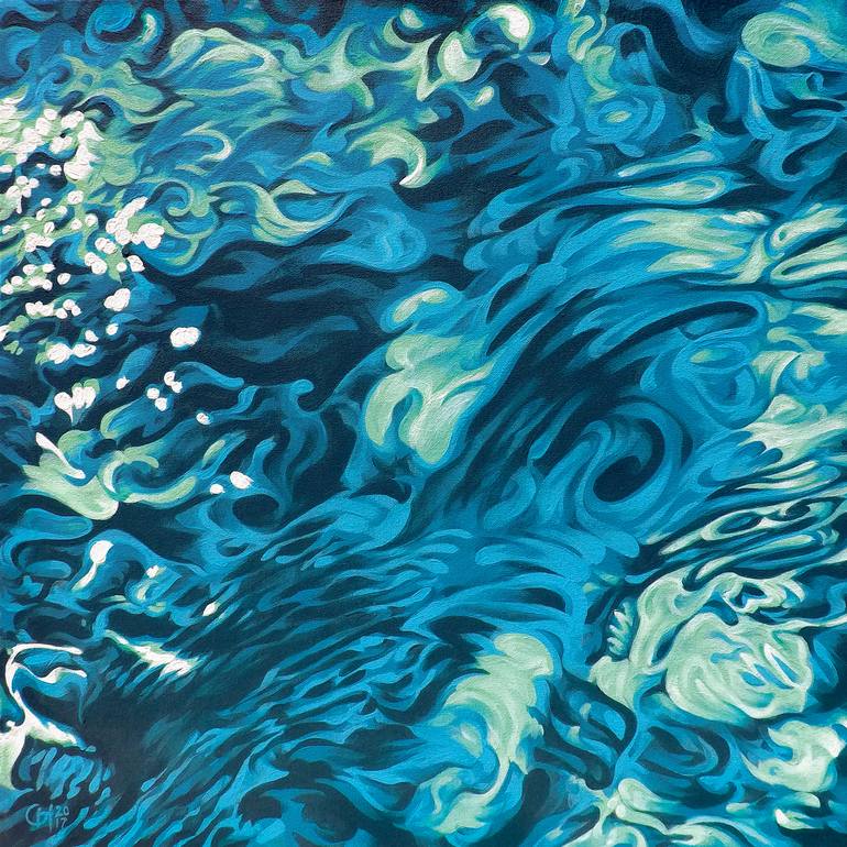 Cenote 11 Painting by Gary Holling | Saatchi Art