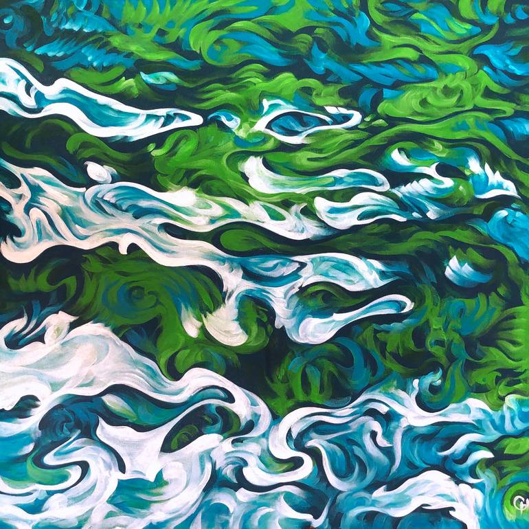 Cenote 18 Painting by Gary Holling | Saatchi Art