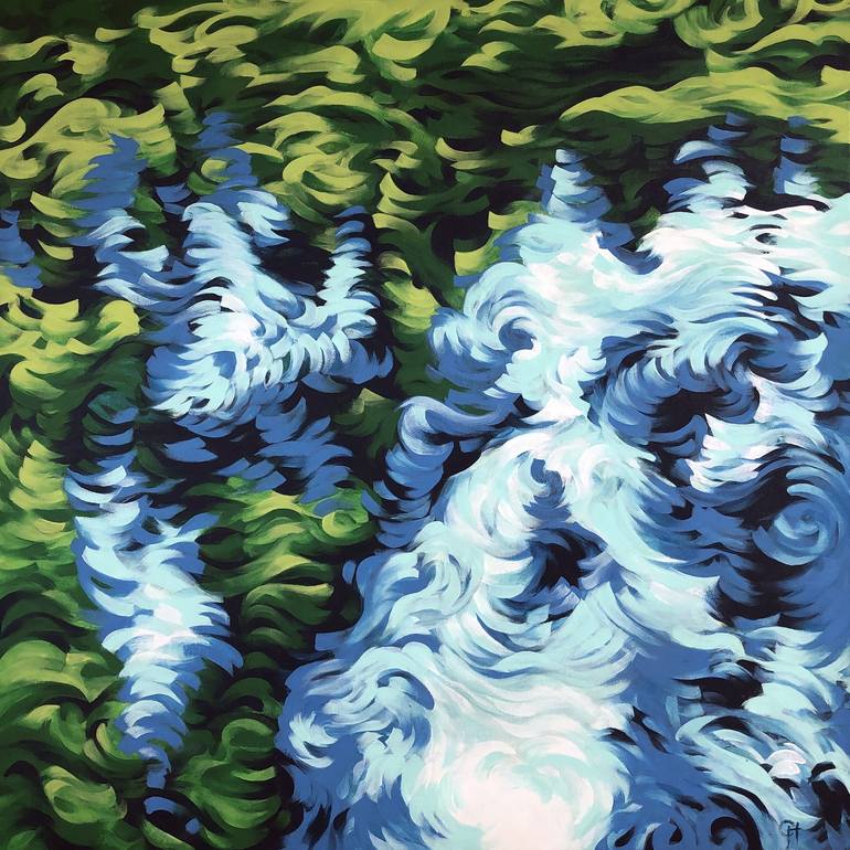 Cenote 19 Painting by Gary Holling | Saatchi Art