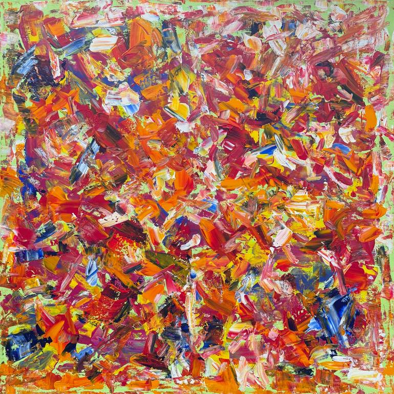Stars Like Confetti Painting by Simone Braun | Saatchi Art
