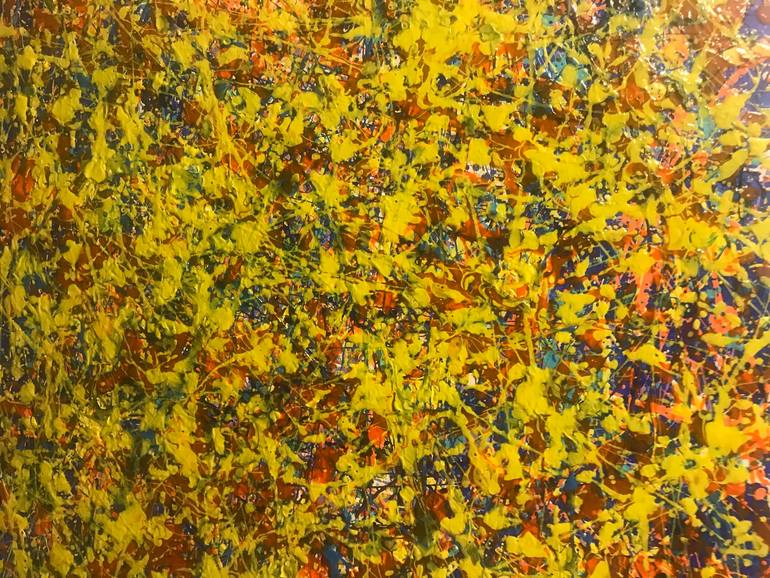 Studio Shoes in Acrylic Drip in the Style of Jackson Pollock. Each ...