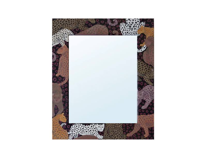 CATS MIRROR Painting by Jess Shepherd | Saatchi Art