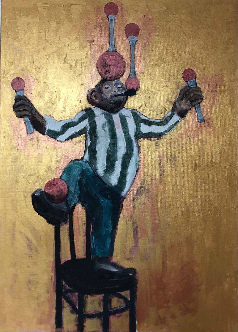 The Juggler Painting by Studio Ambrose | Saatchi Art