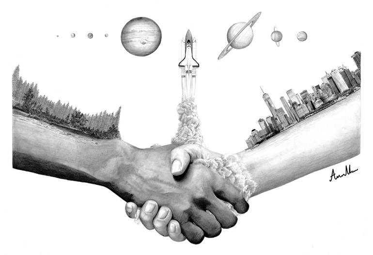 It's Not Rocket Science... Drawing by Arun Nair | Saatchi Art