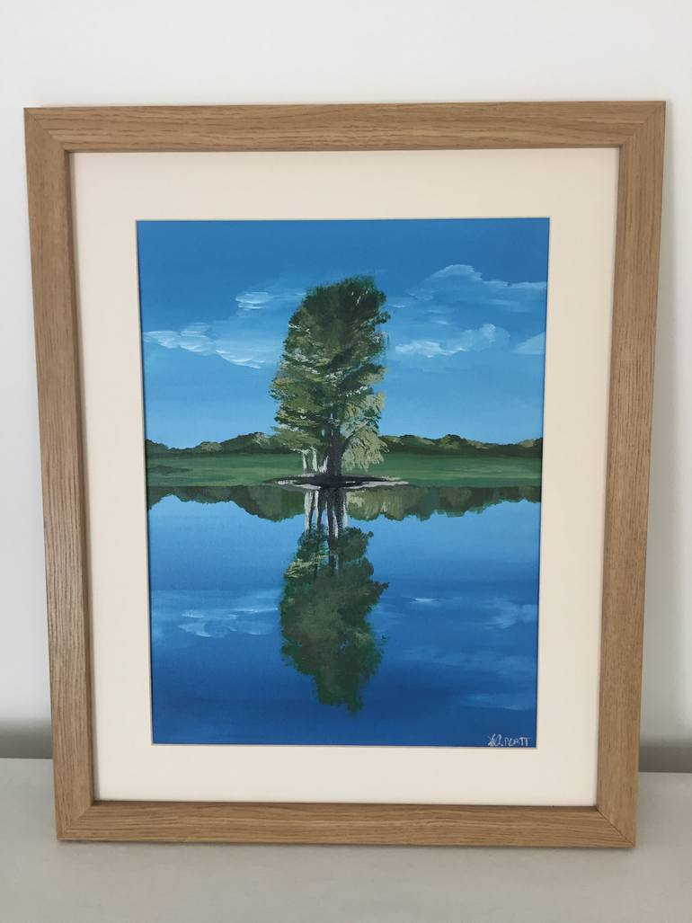 Nature's Mirror Painting by Elizabeth Platt | Saatchi Art