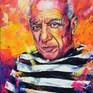 Pablo Picasso portrait Pablo Picasso handmade acrylic painting Picasso ...