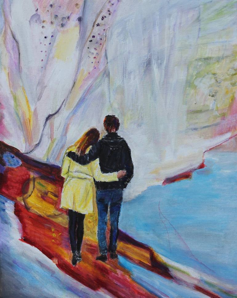 Lean on Me Painting by Elizabeth Kenney | Saatchi Art