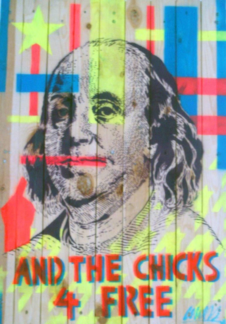 Benjamin Franklin Collage by fourfourthreeonine streetartgallery ...