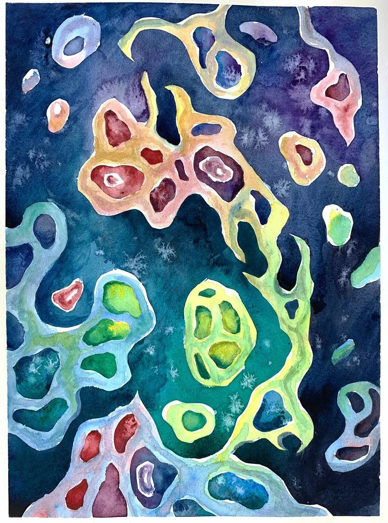 Space Blobs Painting by Madalyn Freedman | Saatchi Art