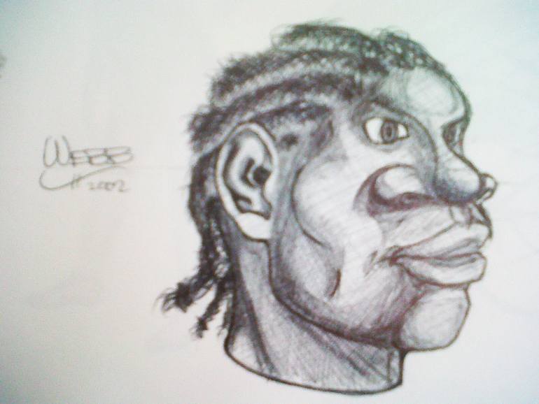 Cornrows Drawing by Sean Webb | Saatchi Art