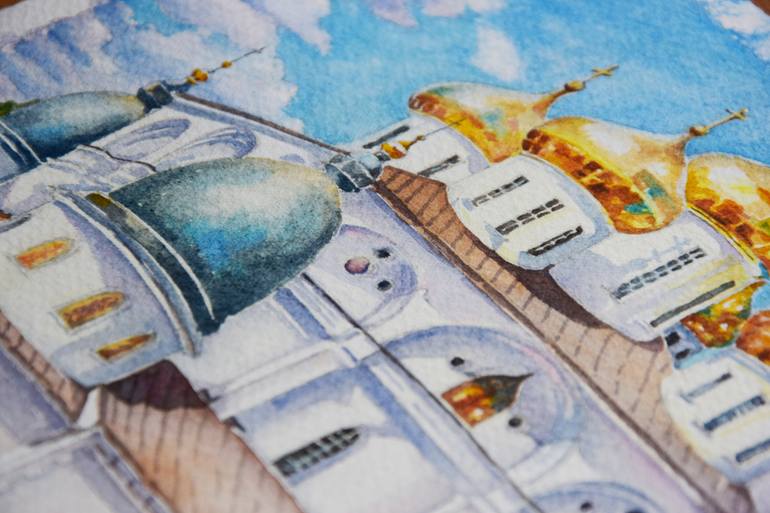 Bright Sunday. Church. Painting by Anna Saveleva | Saatchi Art