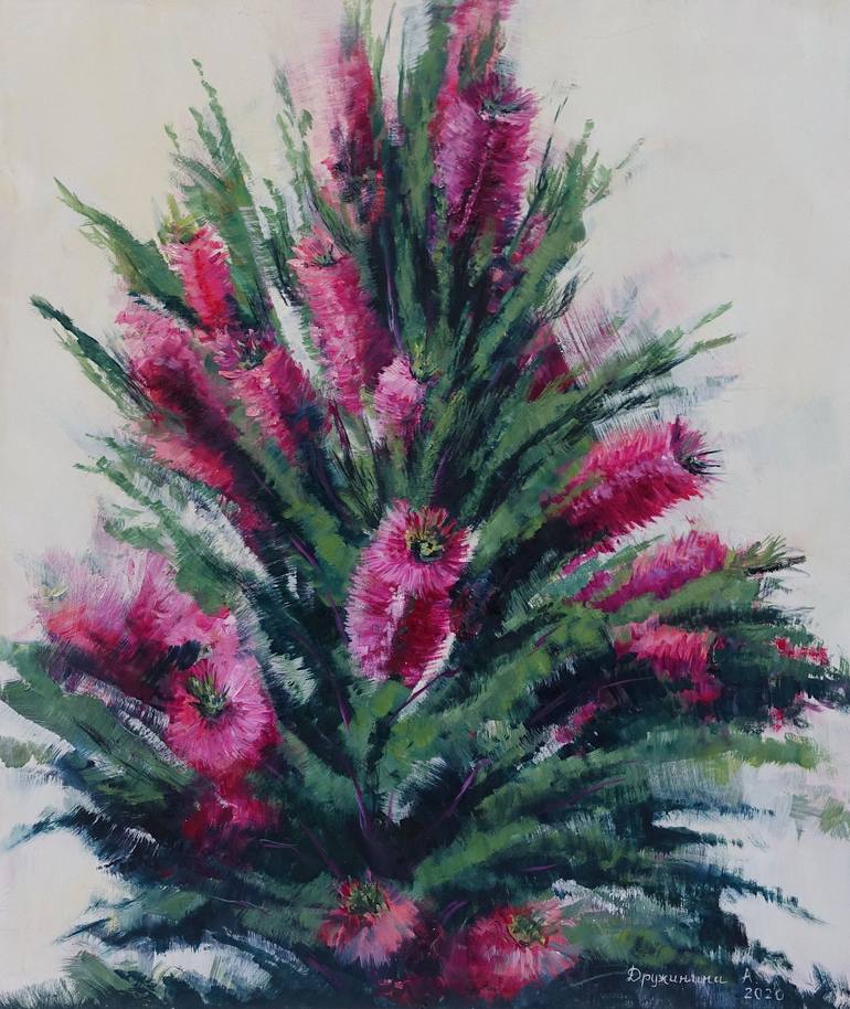 callistemon Painting by Anastasija Druzhinina | Saatchi Art