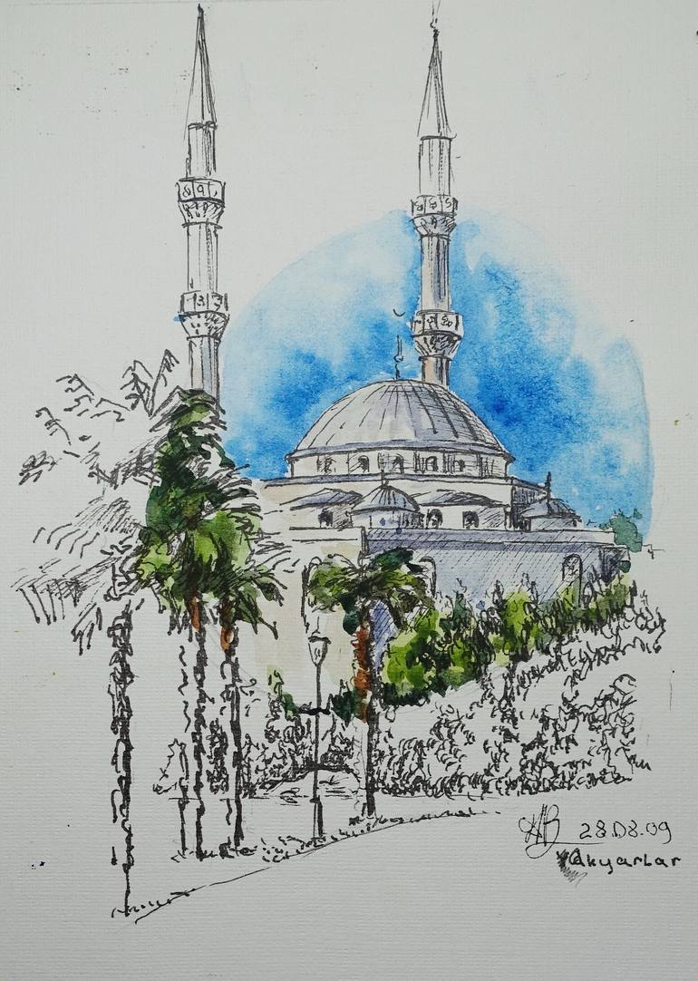 Turkey. Yaliklar Drawing by Anastasija Druzhinina | Saatchi Art