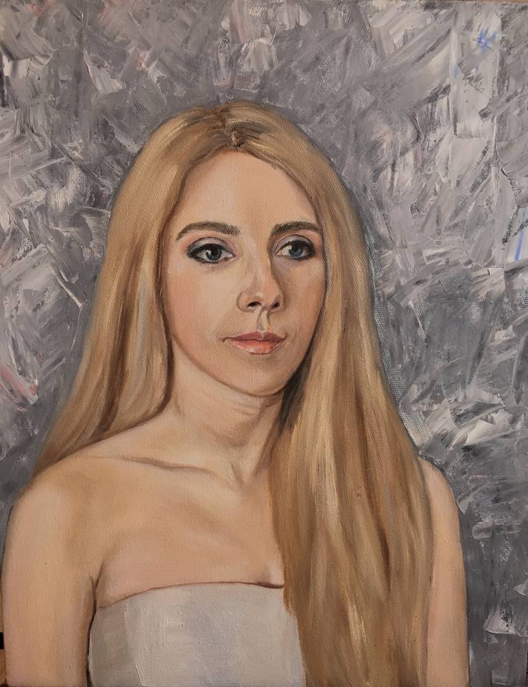 Portrait of Italian woman Painting by Elena Ushanova | Saatchi Art