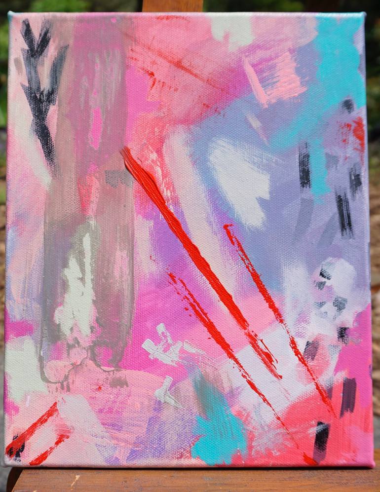 Tearing Back the First Layer Painting by Angela DeVries | Saatchi Art