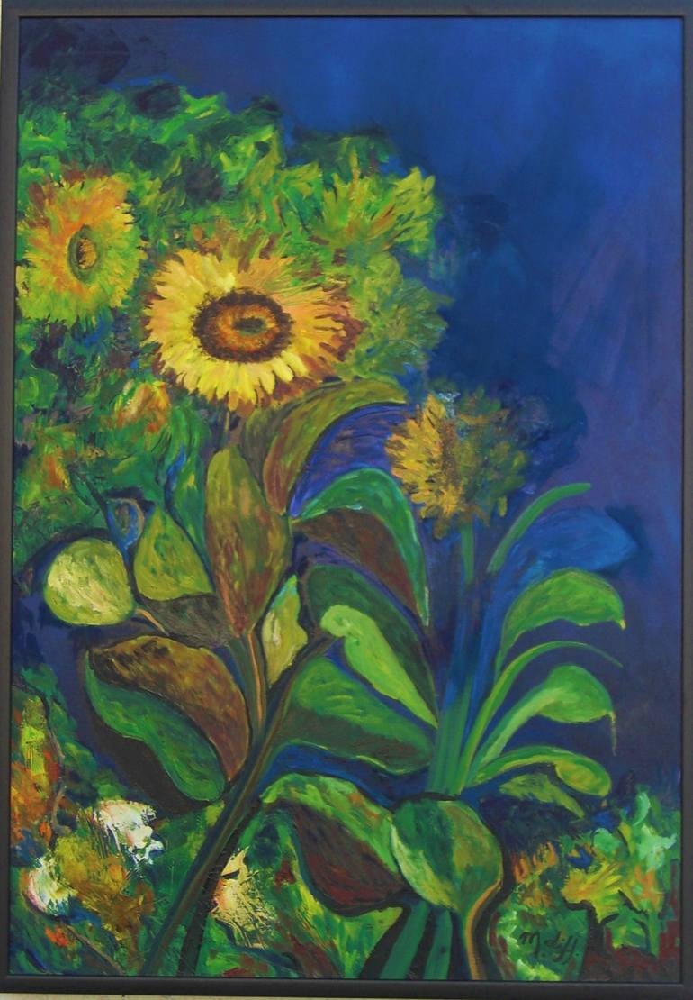 Sunflower Painting by Martha Liff | Saatchi Art