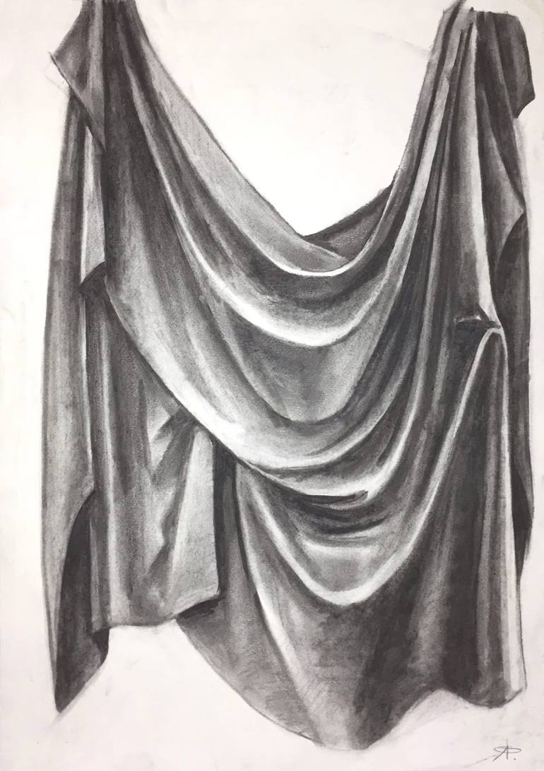 Drapery Drawing by Sasha Fedorova | Saatchi Art
