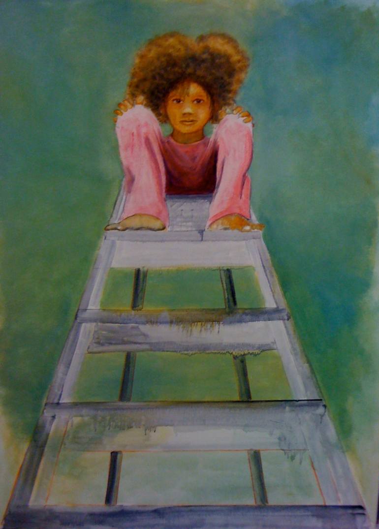 Step Painting by Jane Evans | Saatchi Art