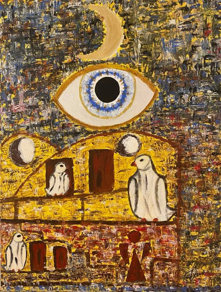 Protection symbols Painting by AlmisfiTa Art | Saatchi Art