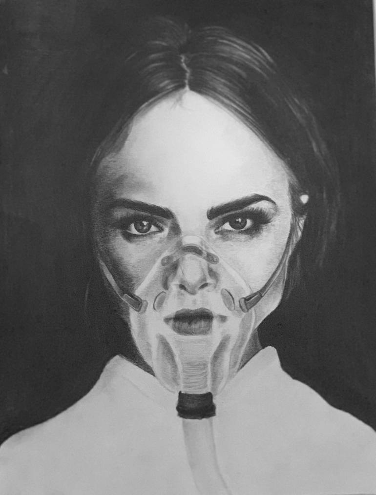 Breath. Drawing by H A | Saatchi Art