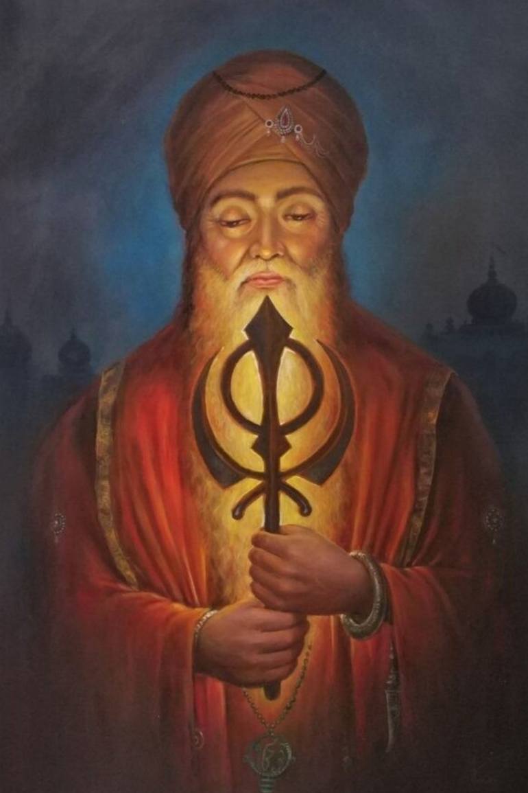 Nishan Sahib – Emblem Of Unity And Strength | Oil Painting By Hari Om Singh Painting by Hari Om ...
