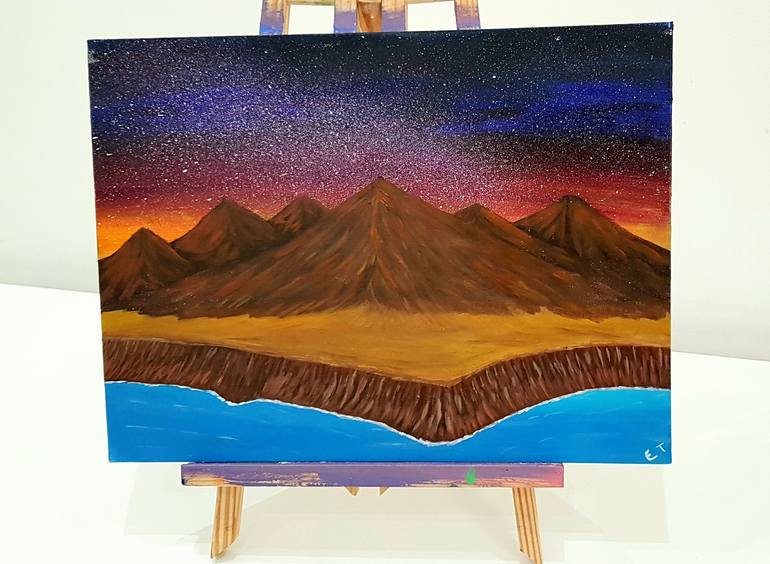 Milky Way View Painting by Eric Tavares | Saatchi Art