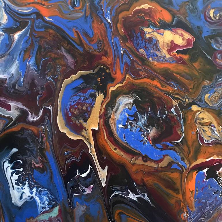 Fractures in the Universe Painting by Cring Adela | Saatchi Art