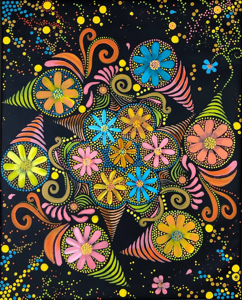 Deconstruction Painting by Grace Xavier | Saatchi Art