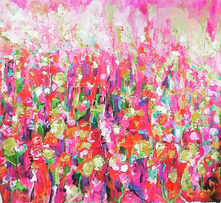 Cerise Painting by Suzette Dyson | Saatchi Art