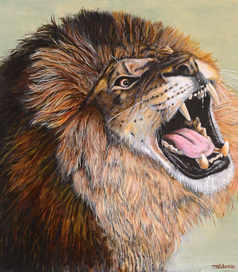 Roar Painting by Mal Luber | Saatchi Art