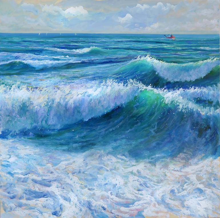 The Wave Painting by Eclectic Gallery | Saatchi Art