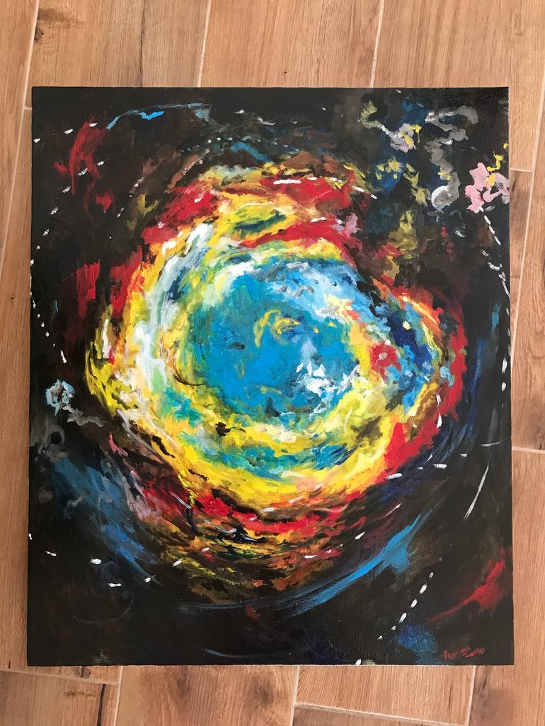 Circular vortex Painting by Daria Fedotova | Saatchi Art