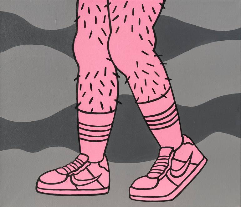 Pink Nike Painting by Vasilisa Urzhumtseva | Saatchi Art