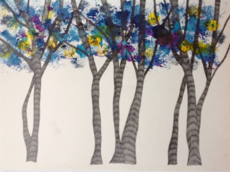 Imaginary Trees 244 Drawing by Lynne Baxter | Saatchi Art