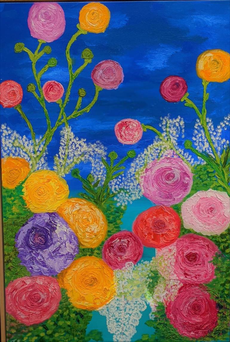 FLEURS Painting by Tracy Hocking | Saatchi Art