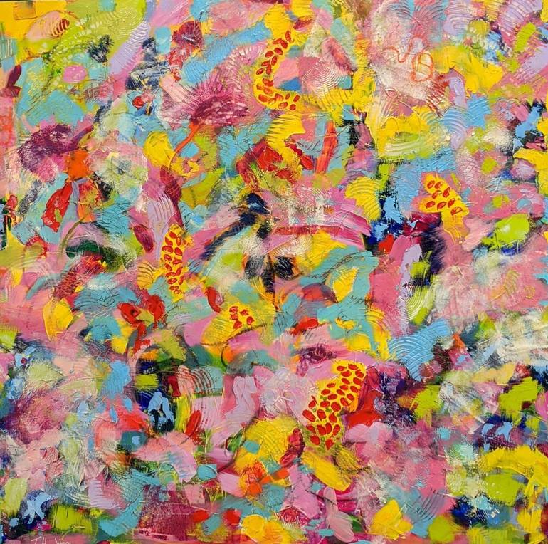 JOYFUL Painting by Tracy Hocking | Saatchi Art