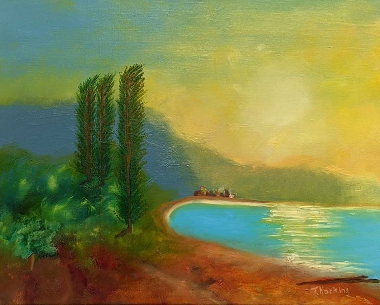 BLUE MOUNTAIN Painting by Tracy Hocking | Saatchi Art