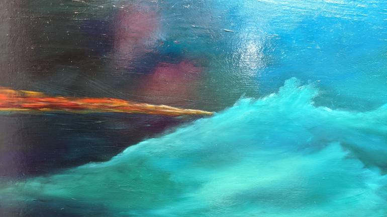 MOONLIGHT SEAS Painting by Tracy Hocking | Saatchi Art