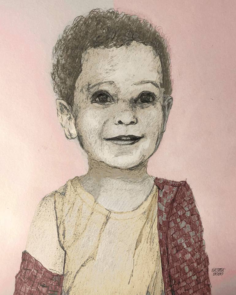 Pumpkin Picking Drawing by Veronica Russo | Saatchi Art