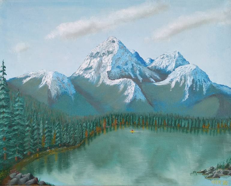 Triglav park Painting by Alex Aver | Saatchi Art