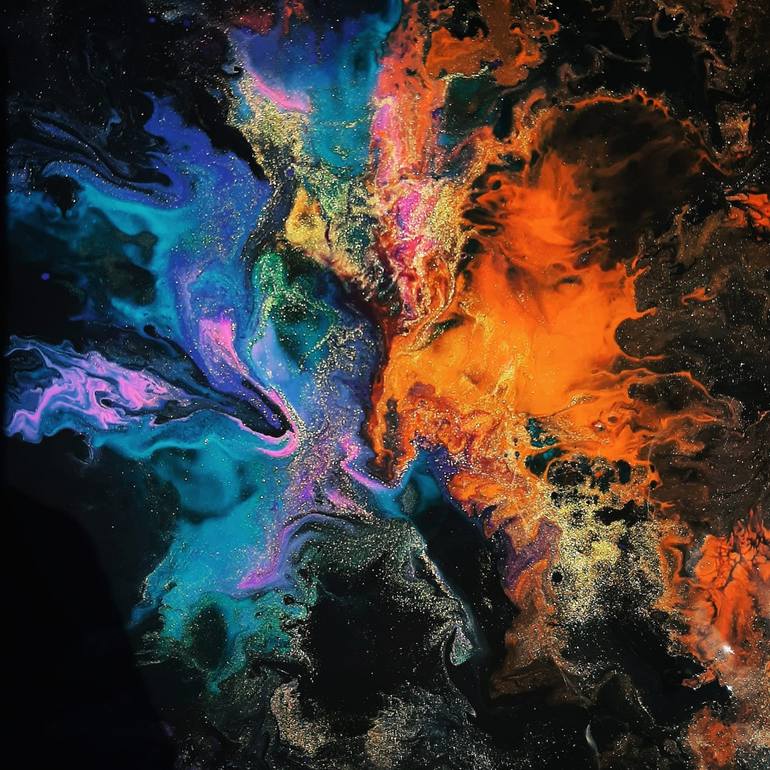 Four elements Painting by Elizaveta Butkova | Saatchi Art