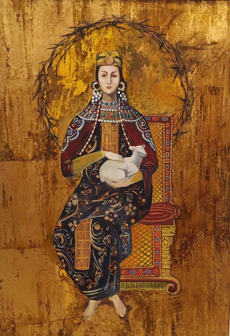 Saint Shushanik Painting by Ani Petrosyan | Saatchi Art
