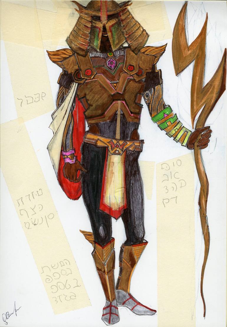 Warrior of the Galaxy Collage by Olga Bystrova | Saatchi Art