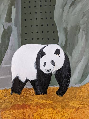 Painting Acrylic Acrylic on canvas panda bear art Art & Collectibles ...