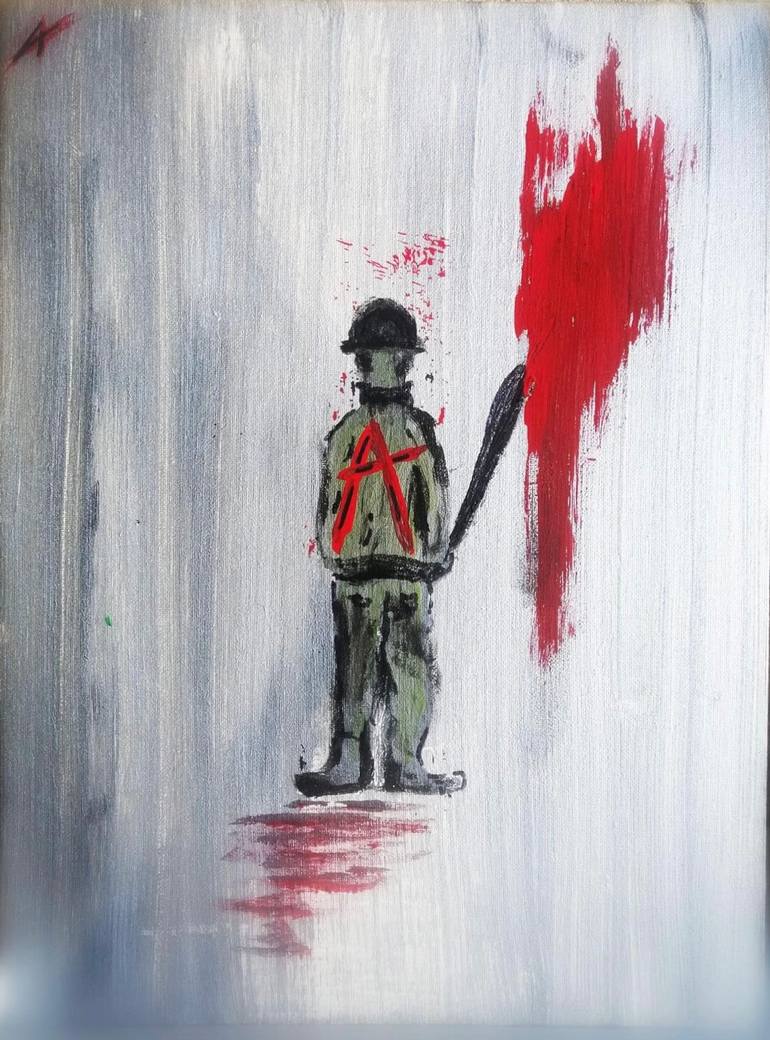 Red Charlot Painting by Ale Stabile | Saatchi Art