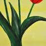 Three Red Tulips Painting by Tanja Bell | Saatchi Art