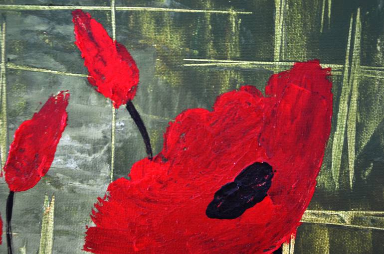 Red Poppies 58 Painting by Tanja Bell | Saatchi Art