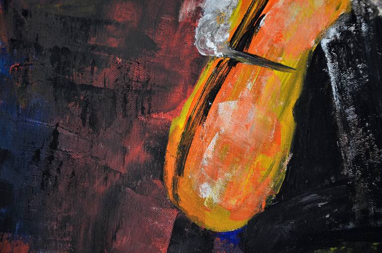 Violoncellist Painting by Tanja Bell | Saatchi Art