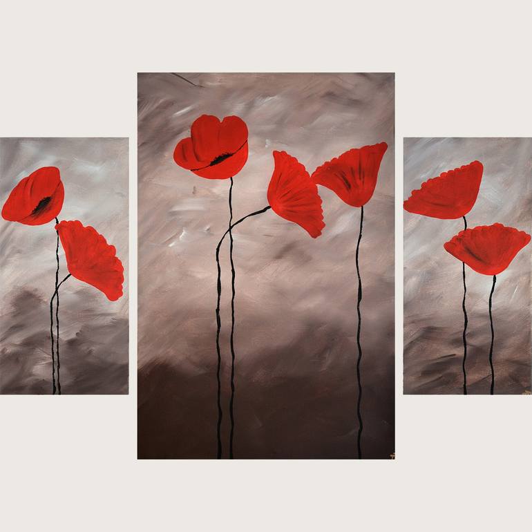 Poppy Secret Painting by Tanja Bell | Saatchi Art